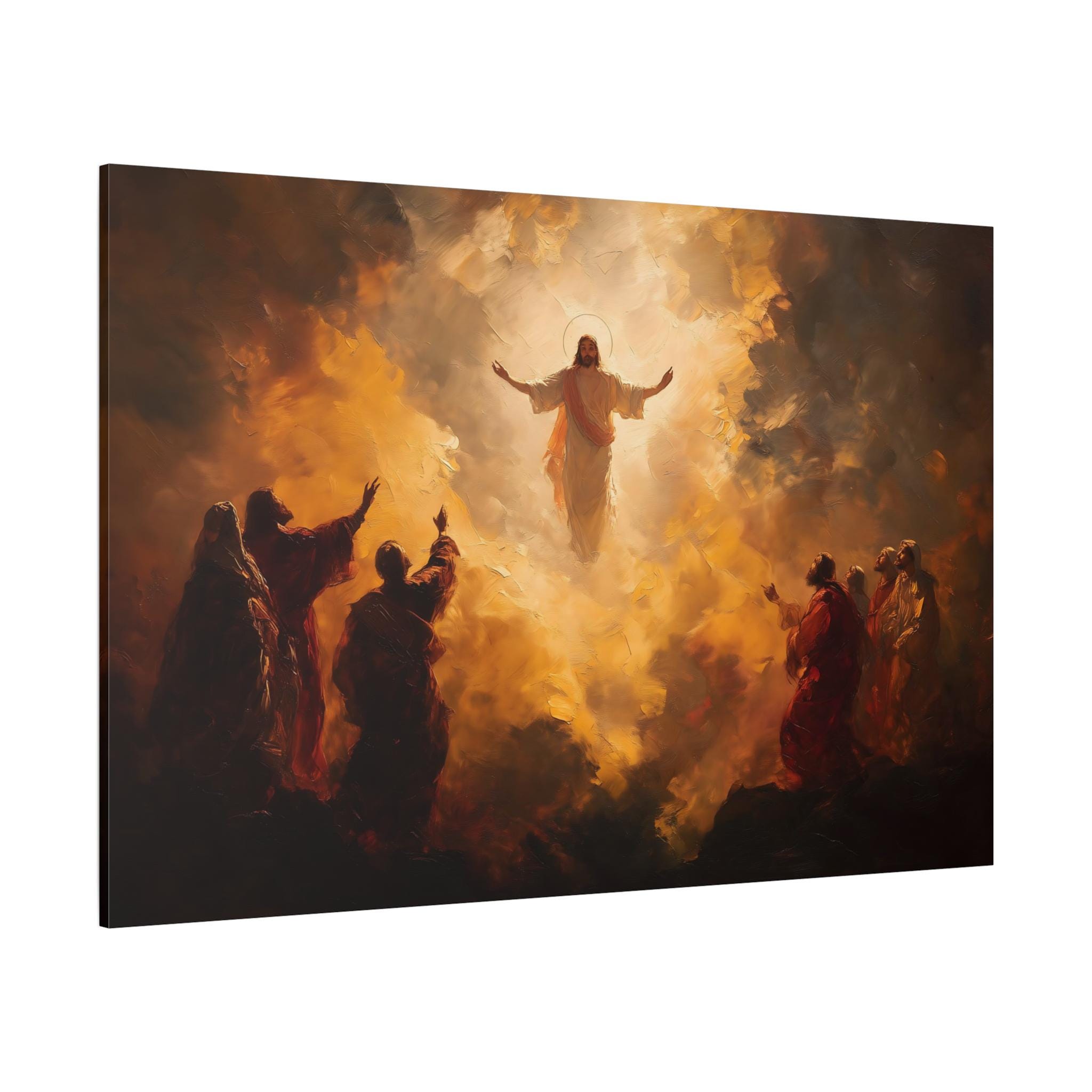 Jesus Second Coming Christ Art Judgment Day Art Christian Bible Wall ...