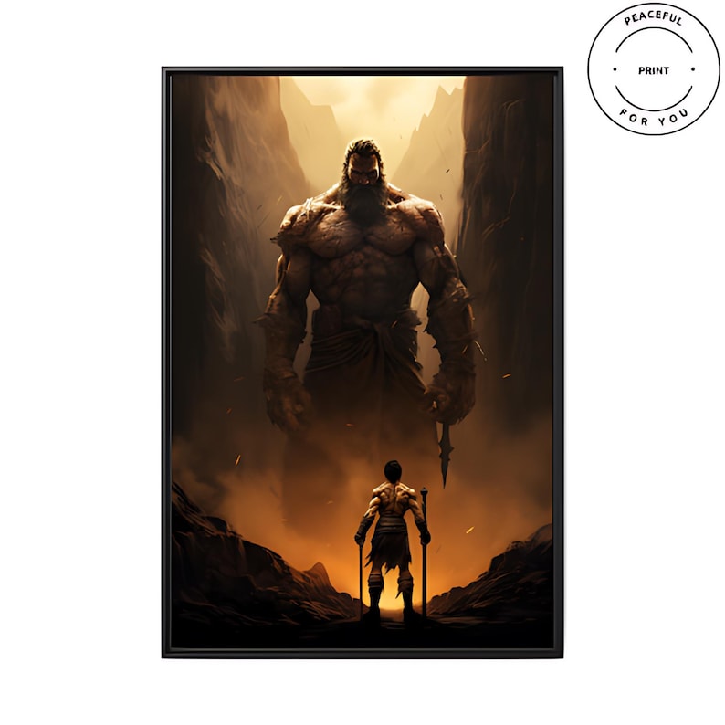 David Vs. Goliath, Goliath, Wall Art, Canvas Wall Art, Wall Art Canvas ...