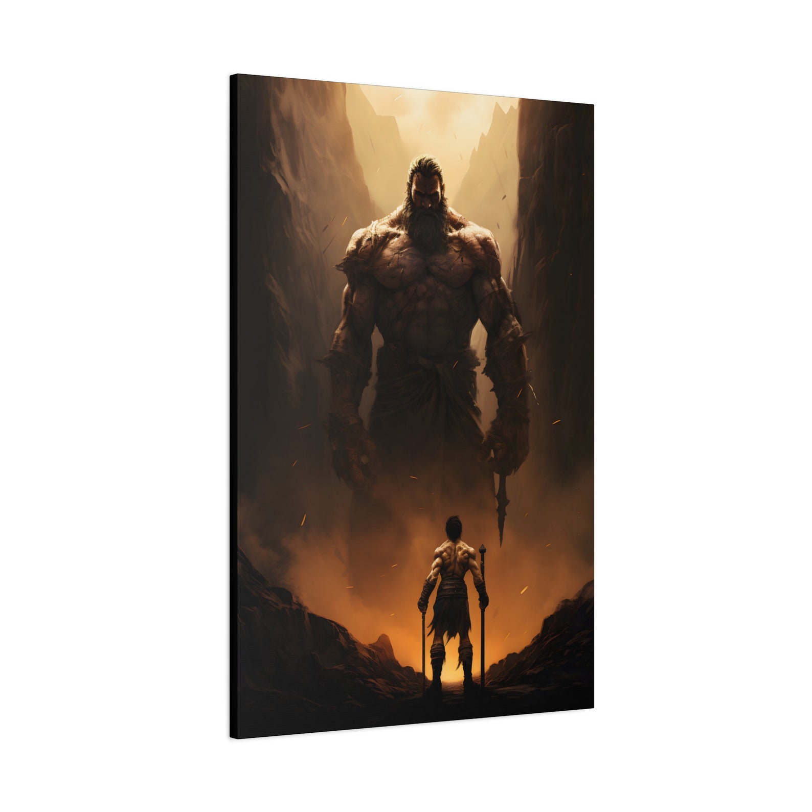 David Vs. Goliath, Goliath, Wall Art, Canvas Wall Art, Wall Art Canvas ...