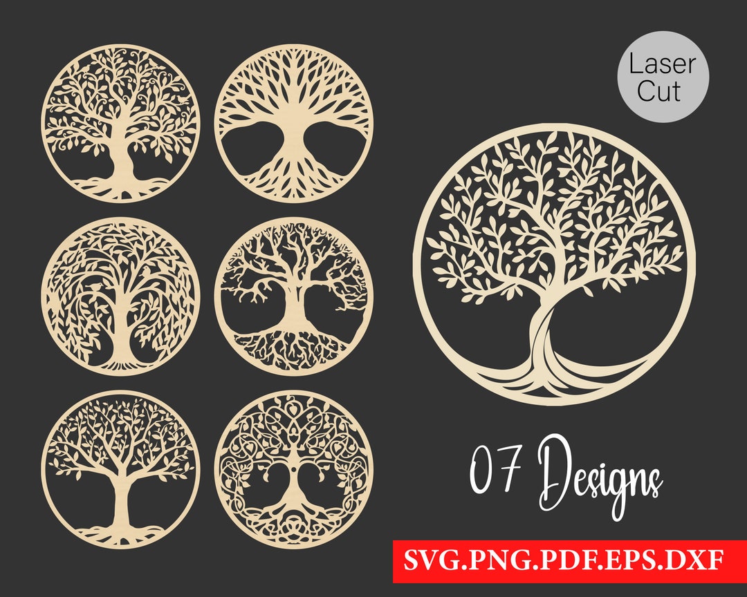 Tree of Life Laser Cut Files: Woodworking SVG Bundle (digital Download ...