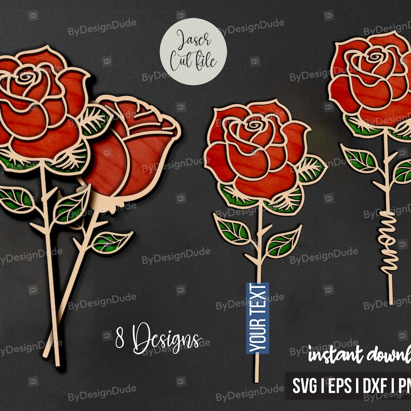 Laser Cut Outs Flowers - Etsy