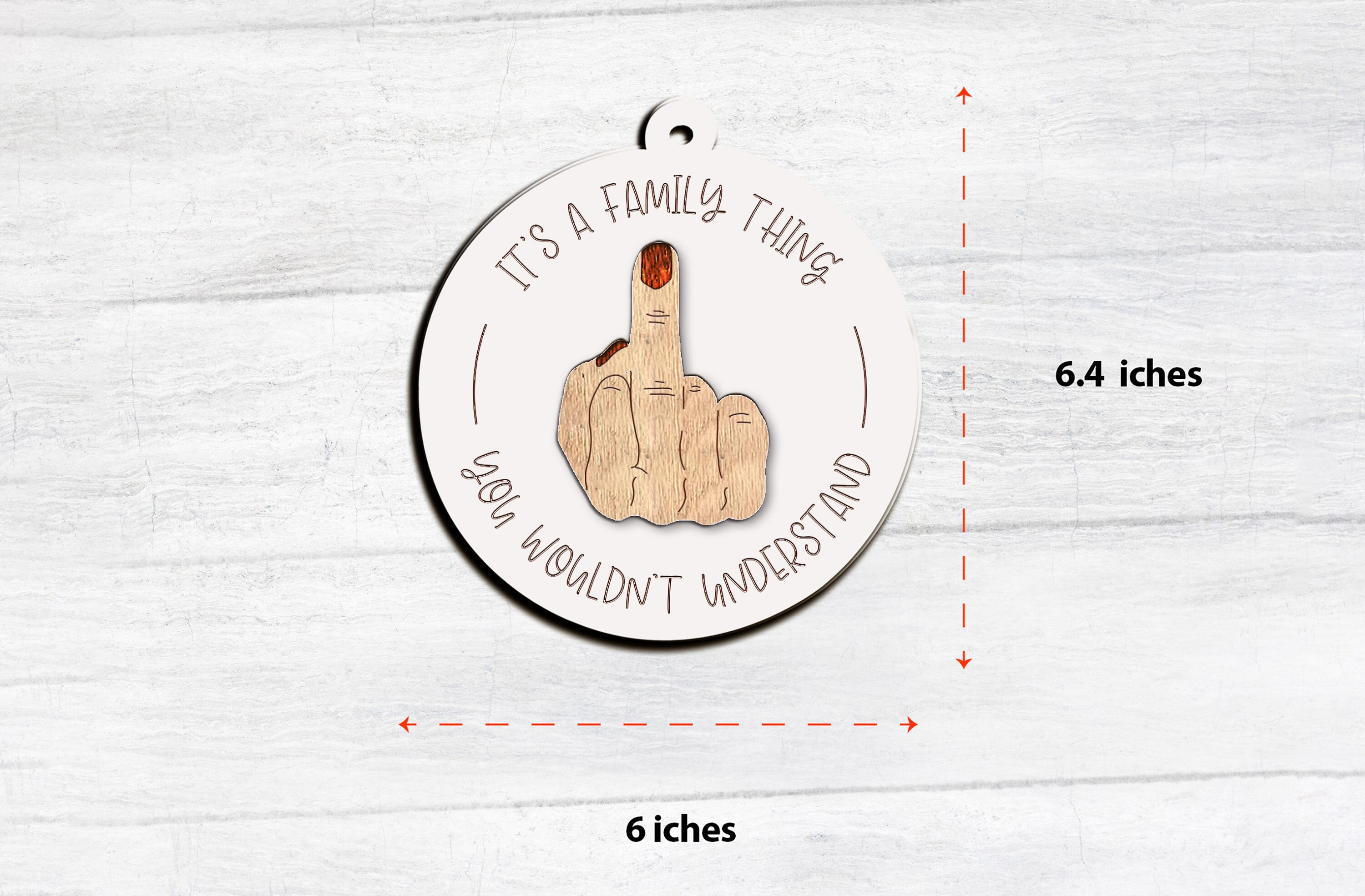 Middle Finger Ornament SVG, Middle Finger Laser Cut, Middle Finger PNG ...