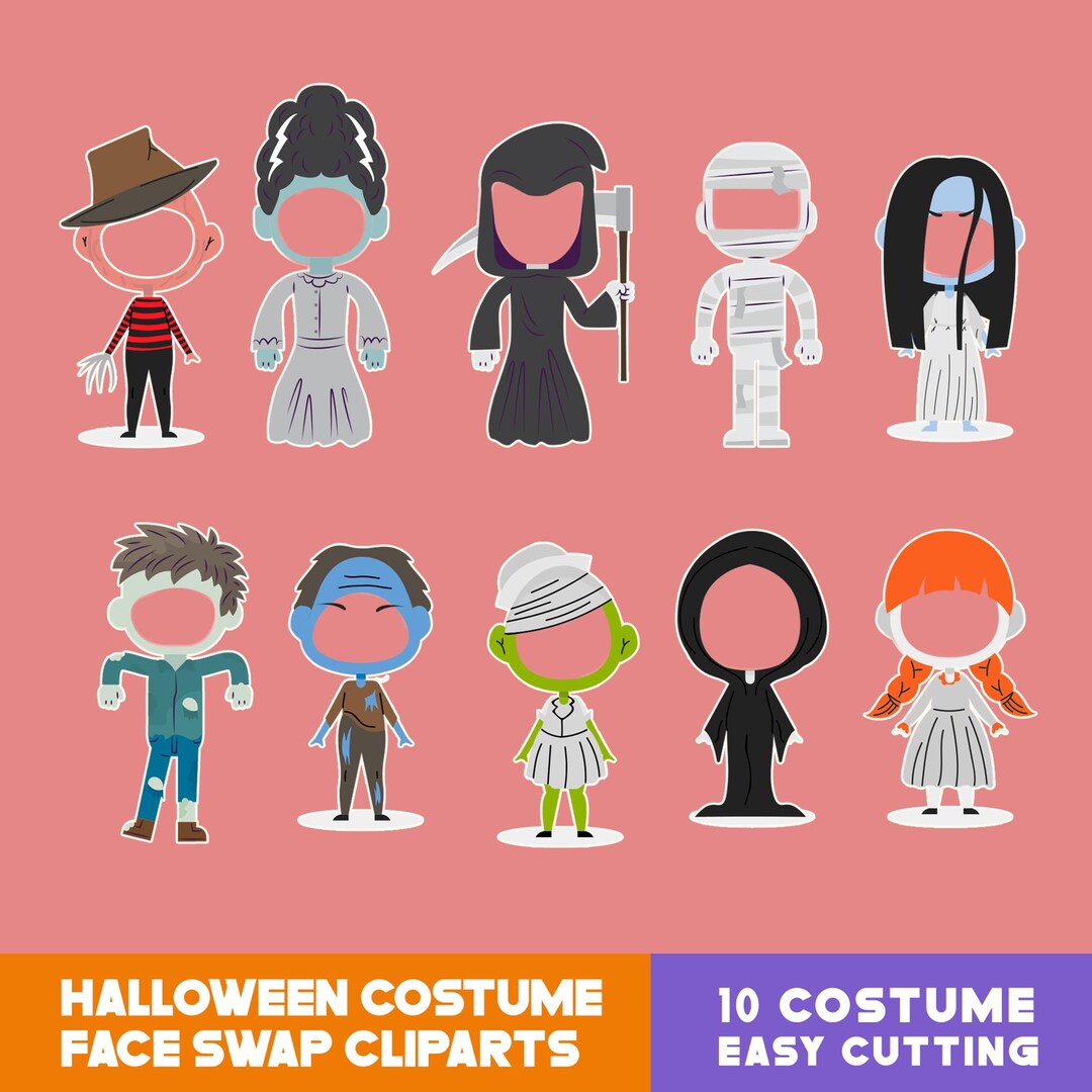 Halloween Add Your Own Photo Picture BUNDLE, Halloween Costume Photo ...