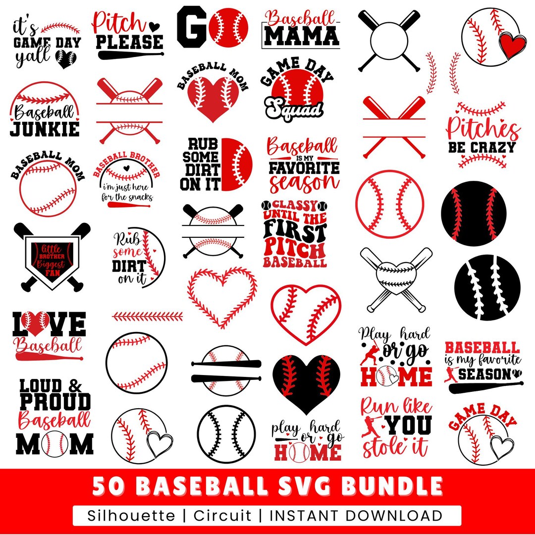 Baseball Svg Bundle, Baseball Quotes Svg, Baseball Font Svg, Baseball ...