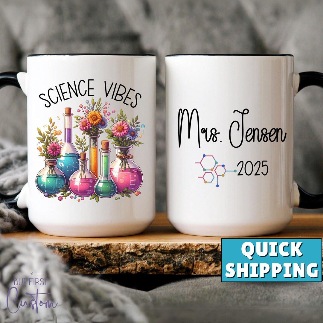 Custom Science Teacher Gift Personalized Science Teacher Coffee Cup for ...