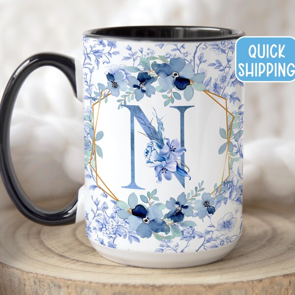 Initial Mugs - Etsy