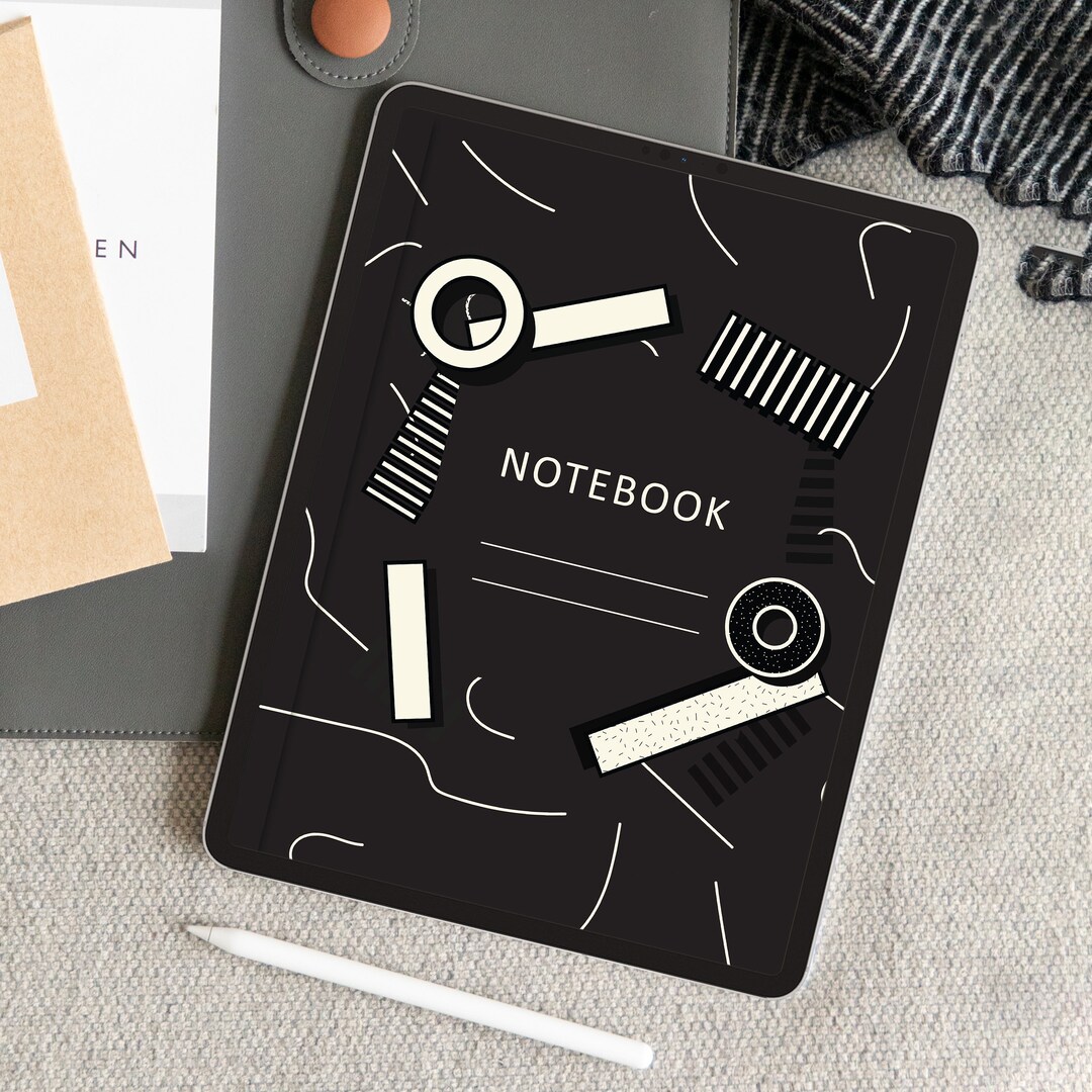 Digital Student Notebook With 12 Tabs Minimalist Design - Etsy