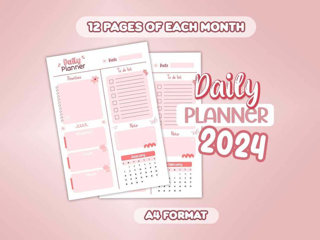 Daily Planner 2024 - Etsy