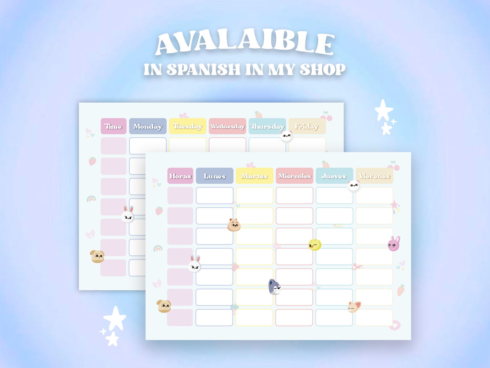 SKZOO Weekly Schedule - Etsy