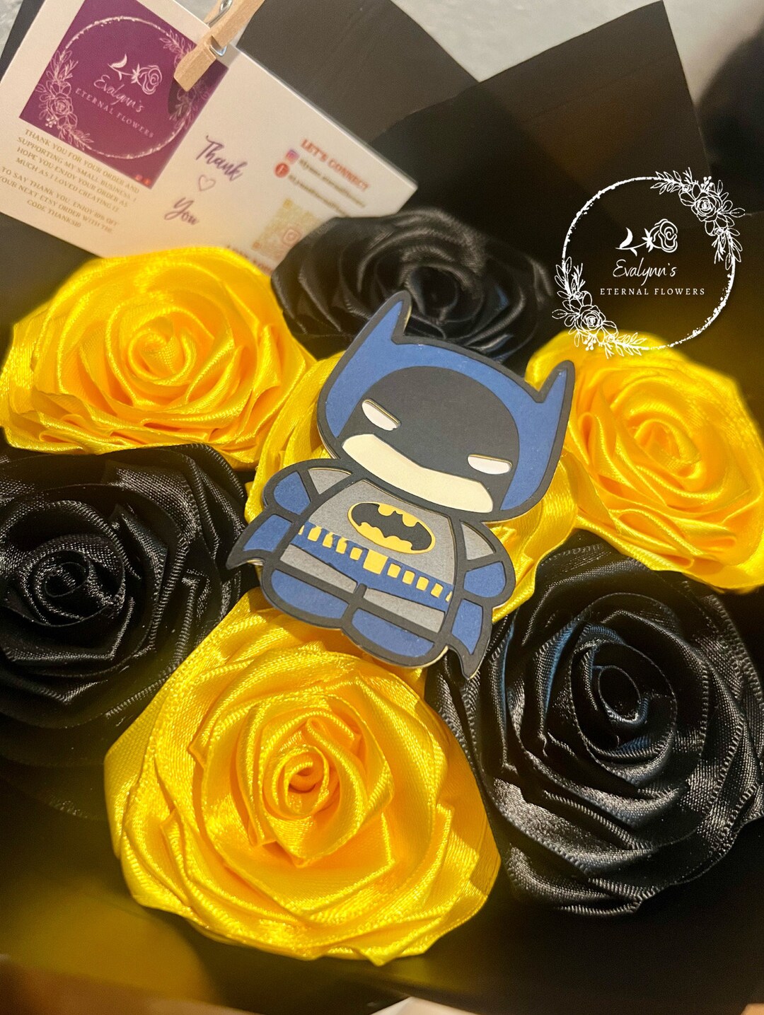 Batman 7 Eternal Rose Bouquet, Eternal Flower Bouquet, Forever Roses ...