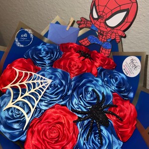 Spiderman Bouquet, Eternal Flower Bouquet, Forever Roses, Roses ...