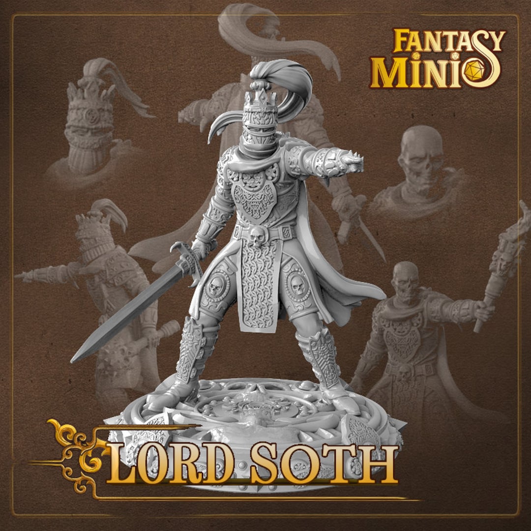 Lord Soth Dragonlance Miniature for Dungeons and Dragons D&D Dnd ...