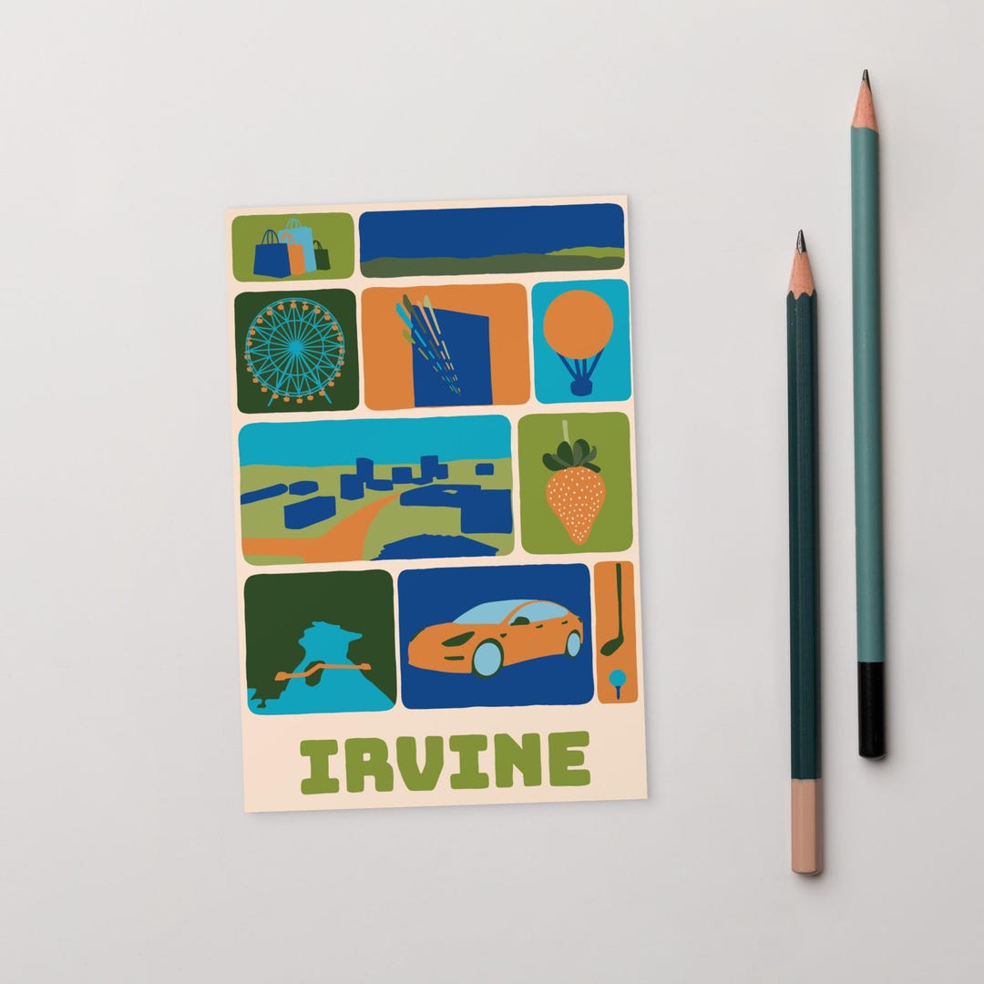 Irvine Postcard | Collecting Stamps Series | Orange County, California ...