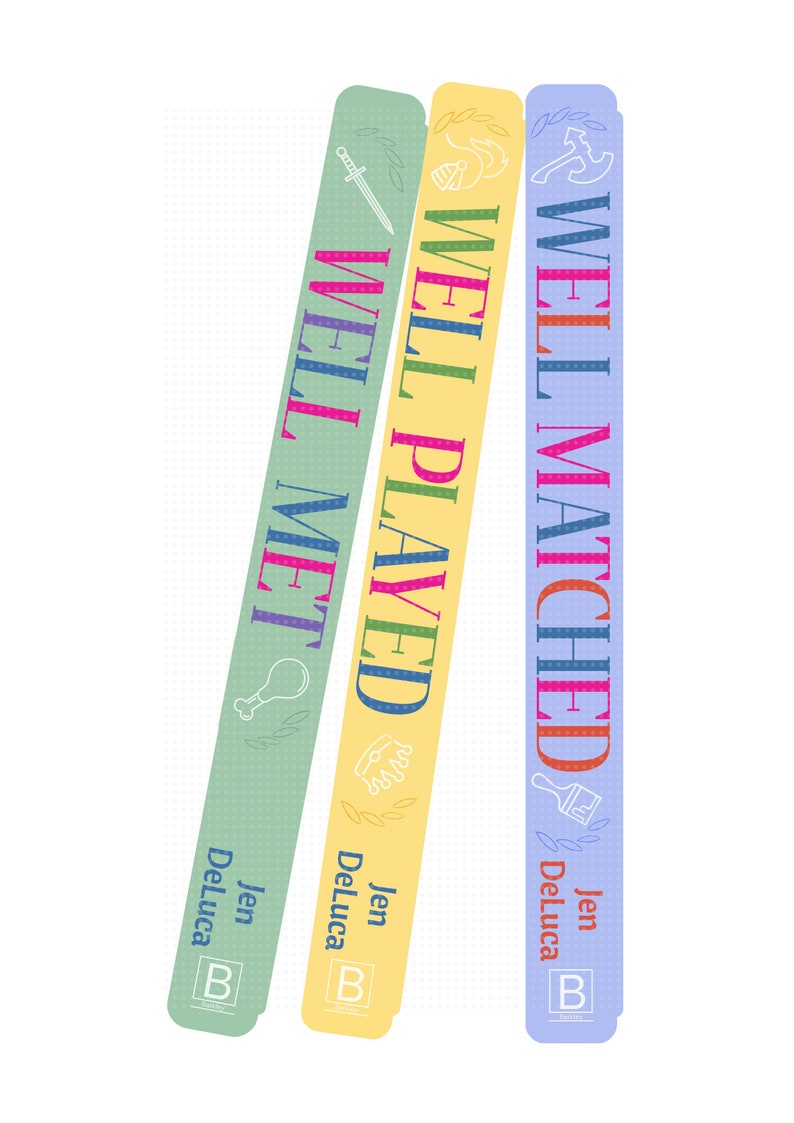 Jen Deluca Book Spine Digital Art Print Well Met - Etsy