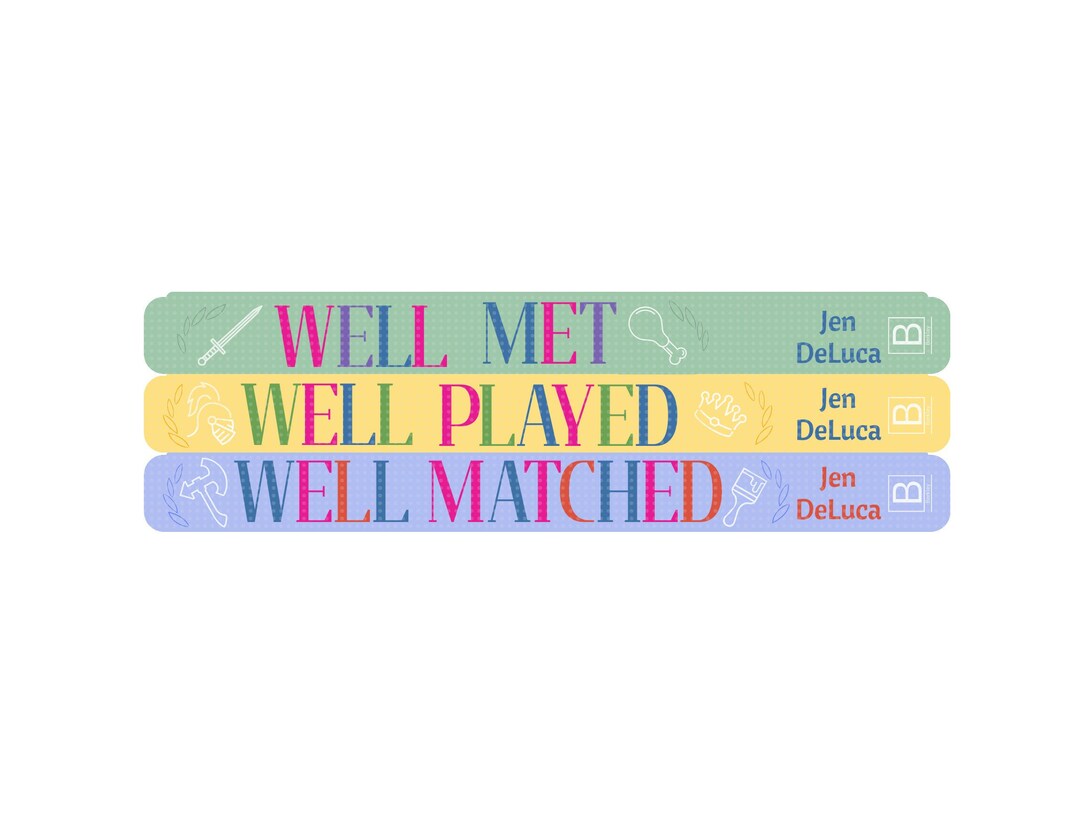 Jen Deluca Book Spine Digital Art Print Well Met - Etsy