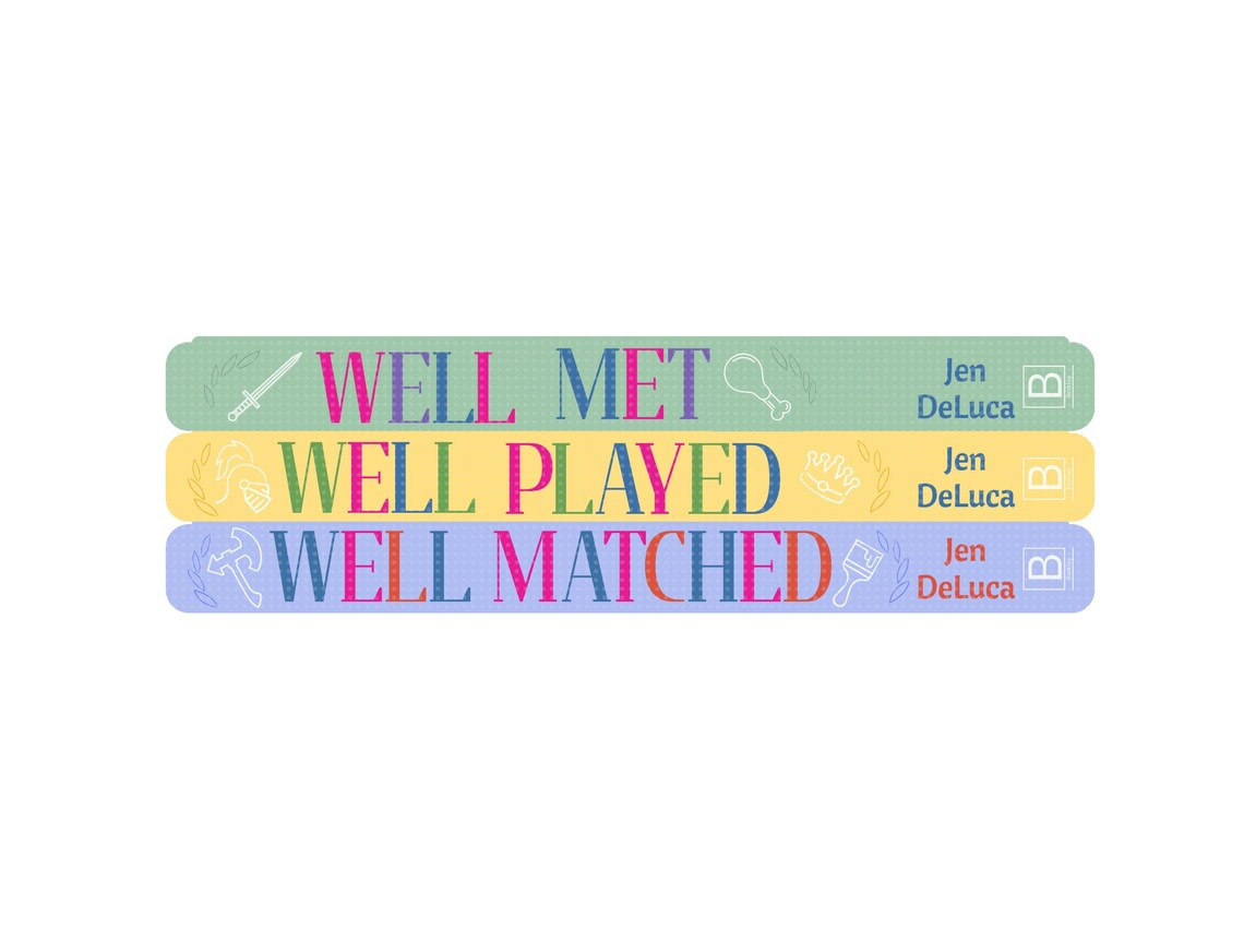 Jen Deluca Book Spine Digital Art Print Well Met - Etsy