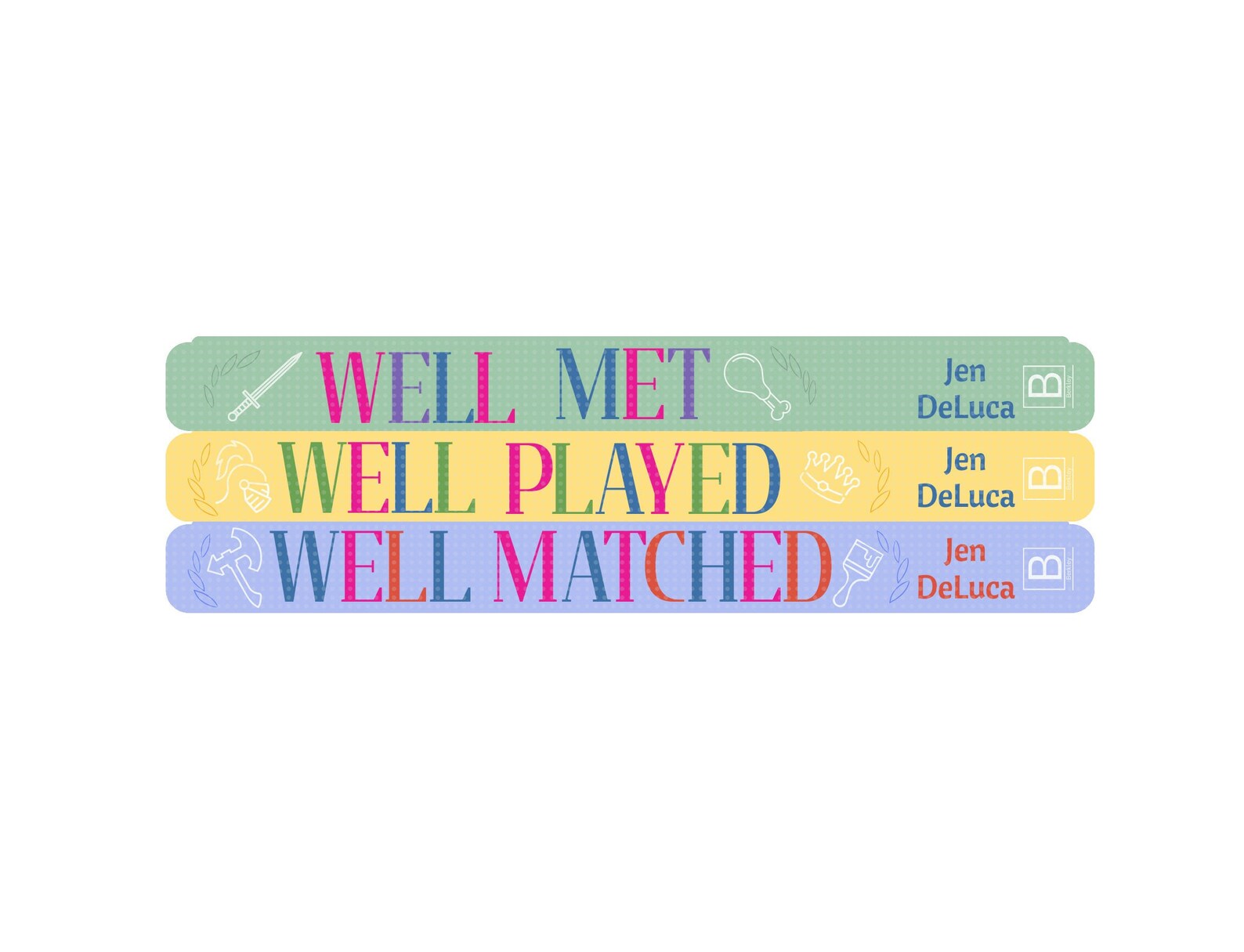 Jen Deluca Book Spine Digital Art Print Well Met - Etsy