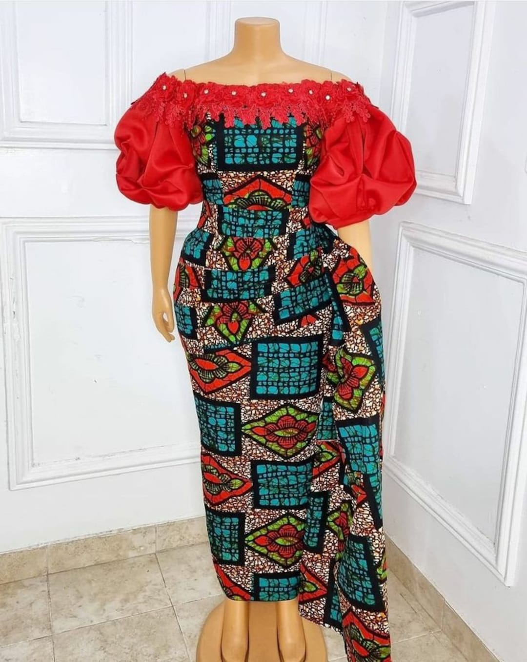 African Print Maxi Dress Ankara Dress African Maxi Dress - Etsy