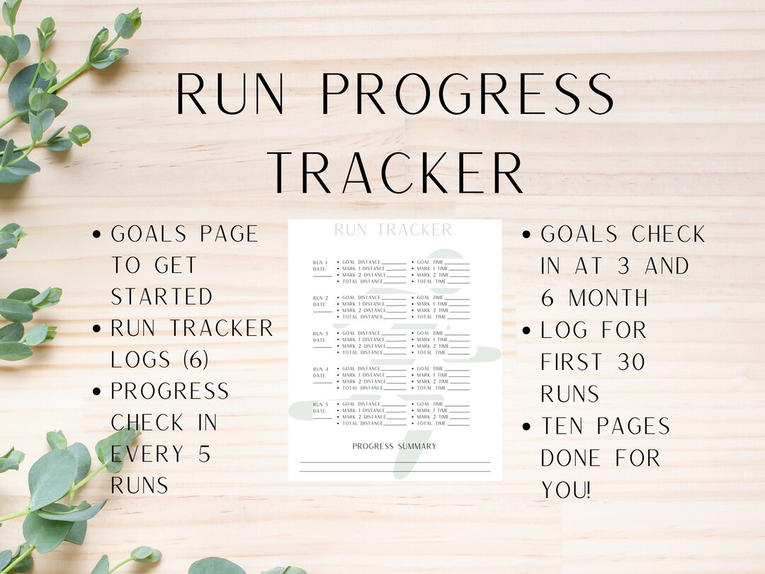 Run Tracker Bundle 10 Printable Pages to Help You Become a - Etsy