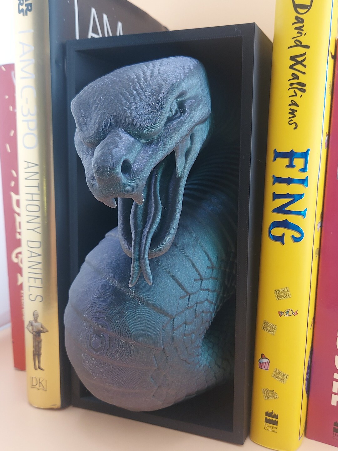 Viper Book Nook Fantiasy Reader Book Reader Slytherin Inspired Harry ...