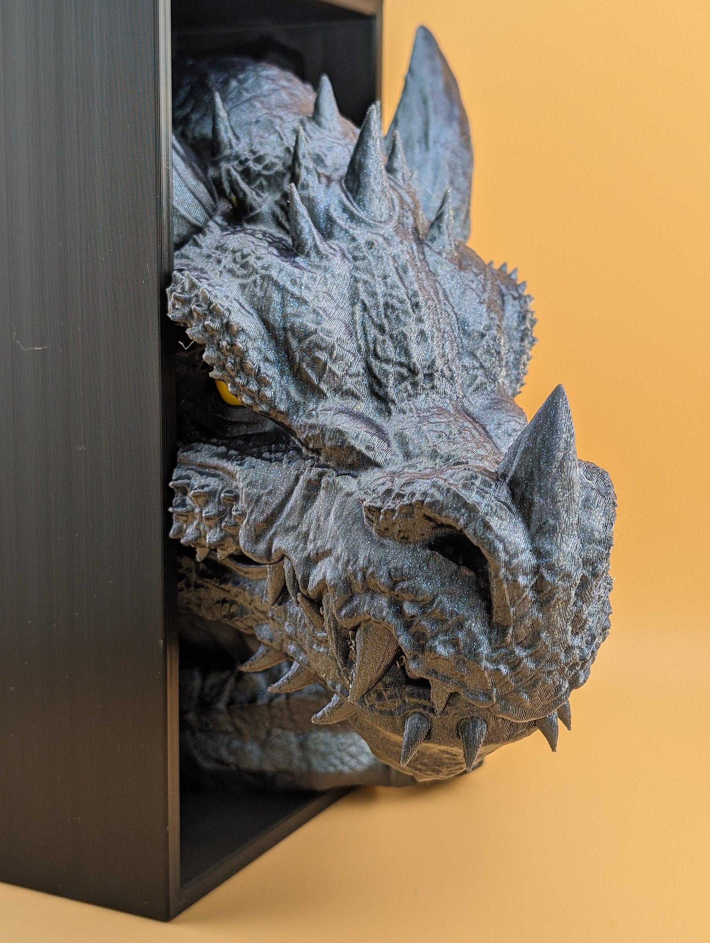 3D Printed Dragon Book Nook: Fantasy Reader Decor - Etsy