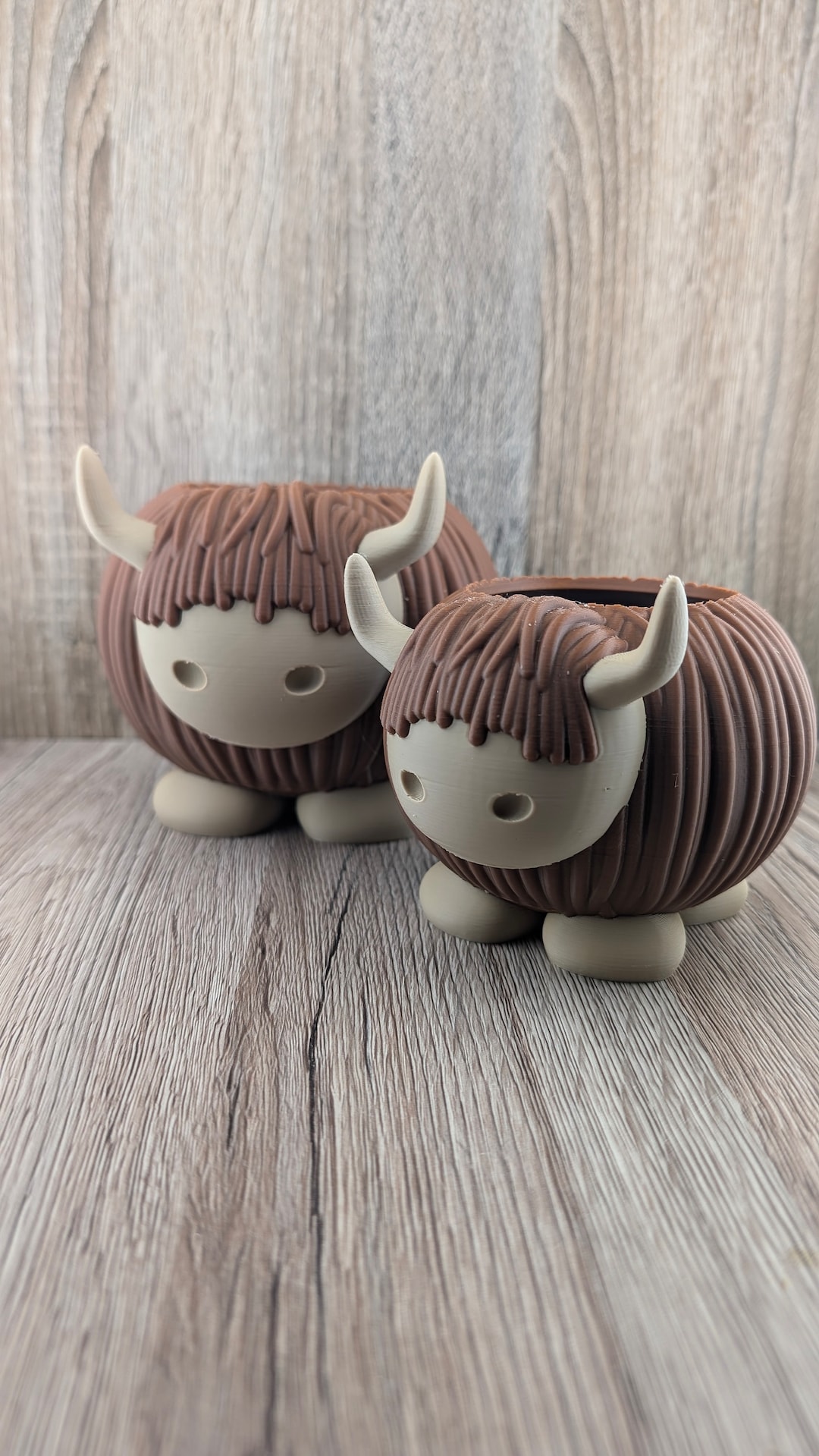 Highland Cow Plant Pot | Animal Planter | Succulent | Indoor Flower Pot ...