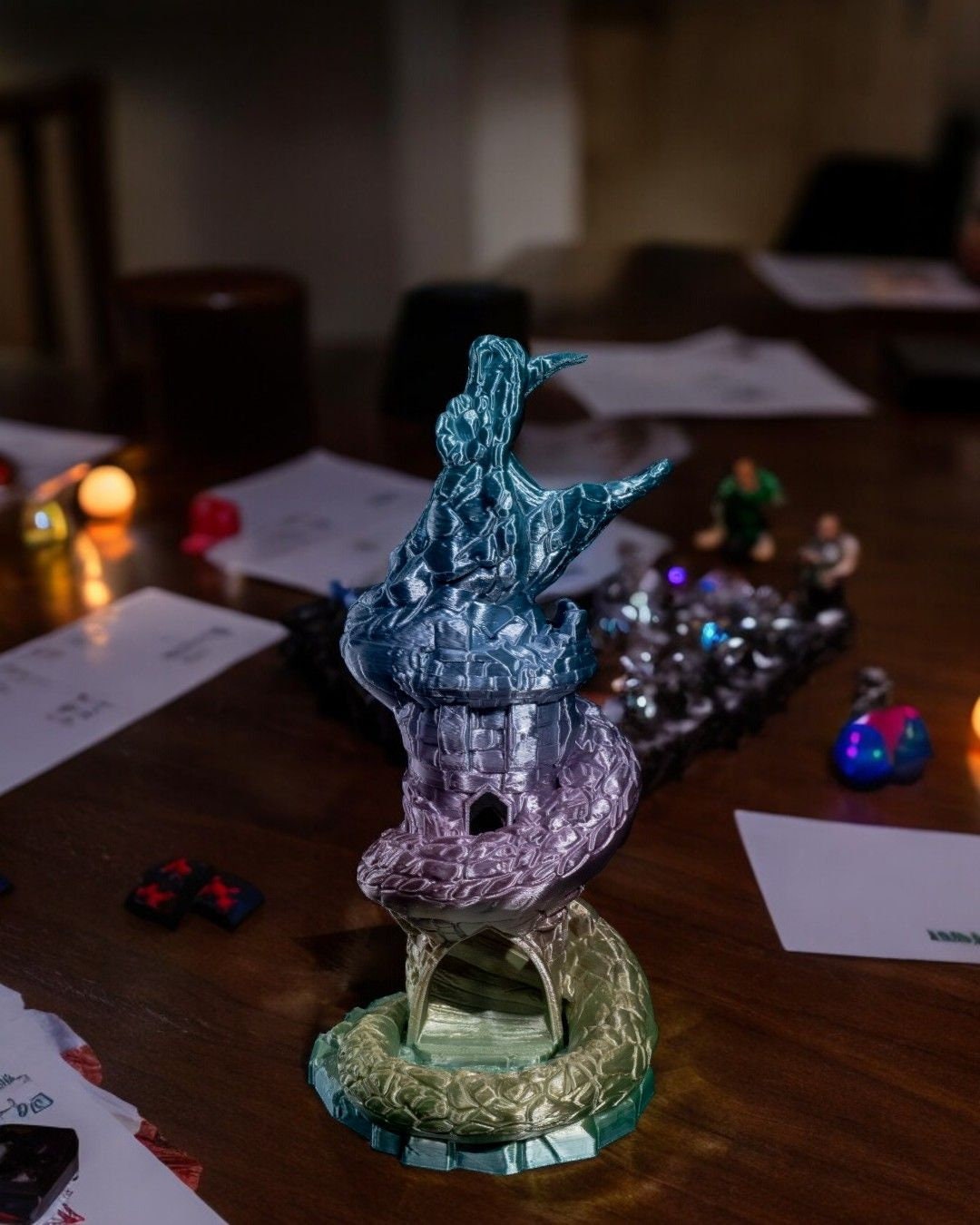 Basilisk Dice Tower: Mystical Rolling for Your Tabletop Adventures - Etsy