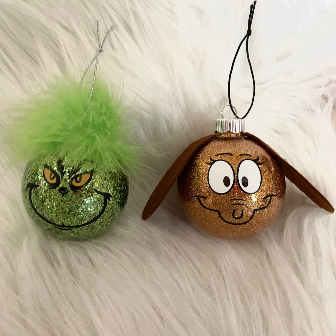 Grinch Ornament Set- Grinch, Max, Cindy Lou - How the Grinch Stole ...