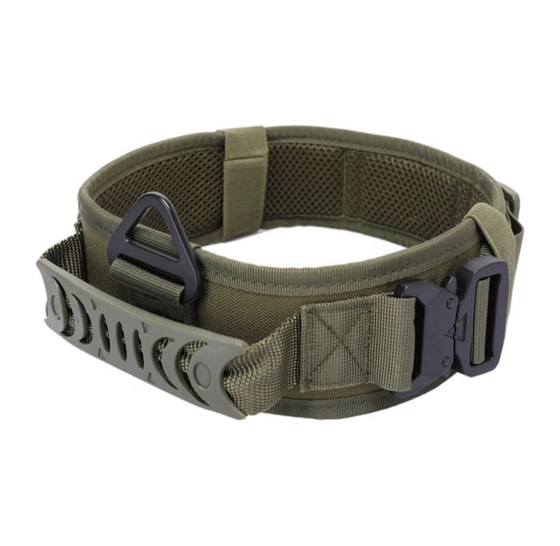 Tactical Dog Collar: Adjustable Military Camouflage Nylon Collar for ...