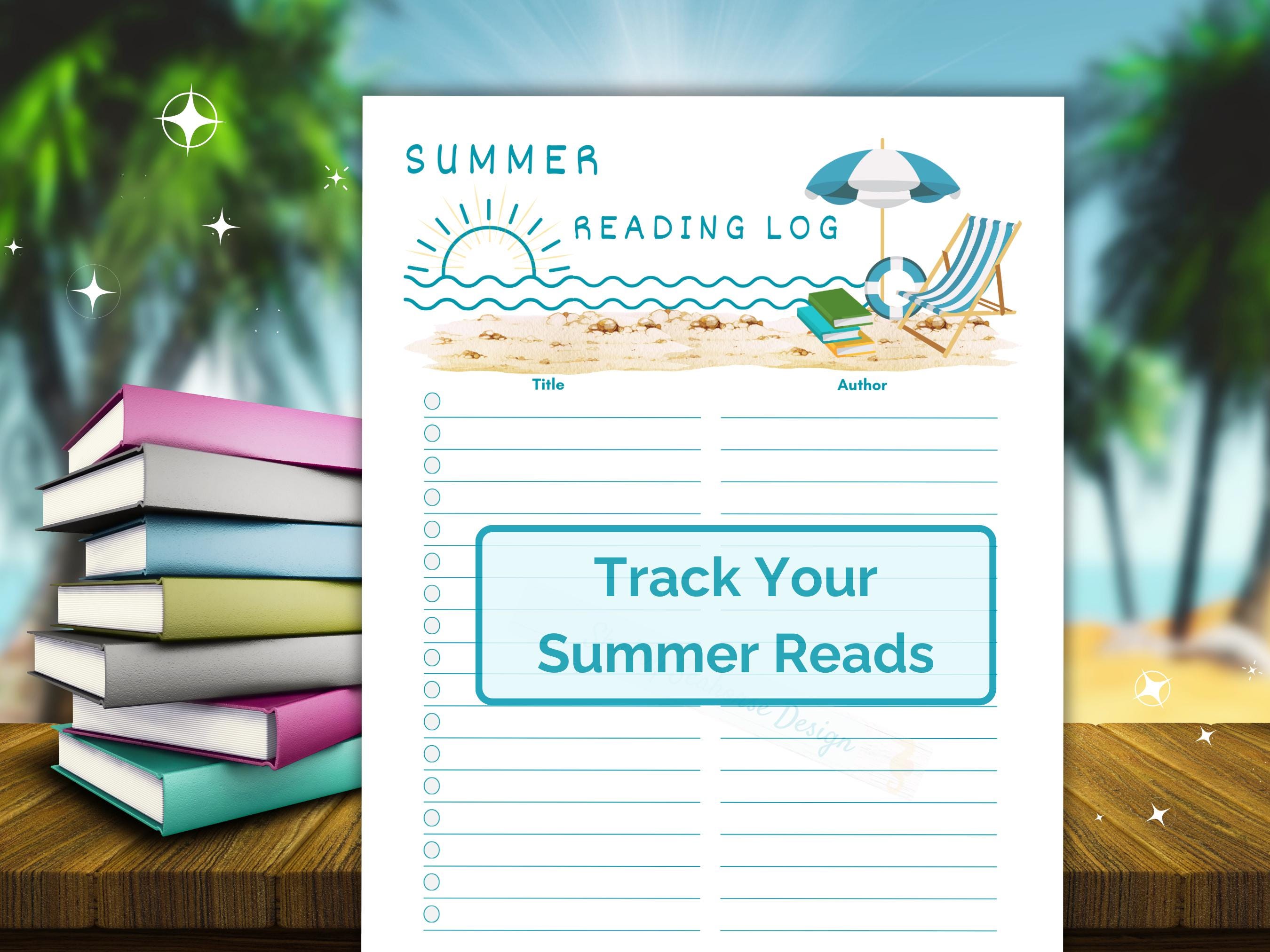 Seaside Summer Reading Log: Printable Book Tracker (US Letter) - Etsy