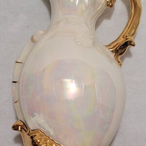 Vintage Limoge Style Iridescent Water Pitcher - Etsy