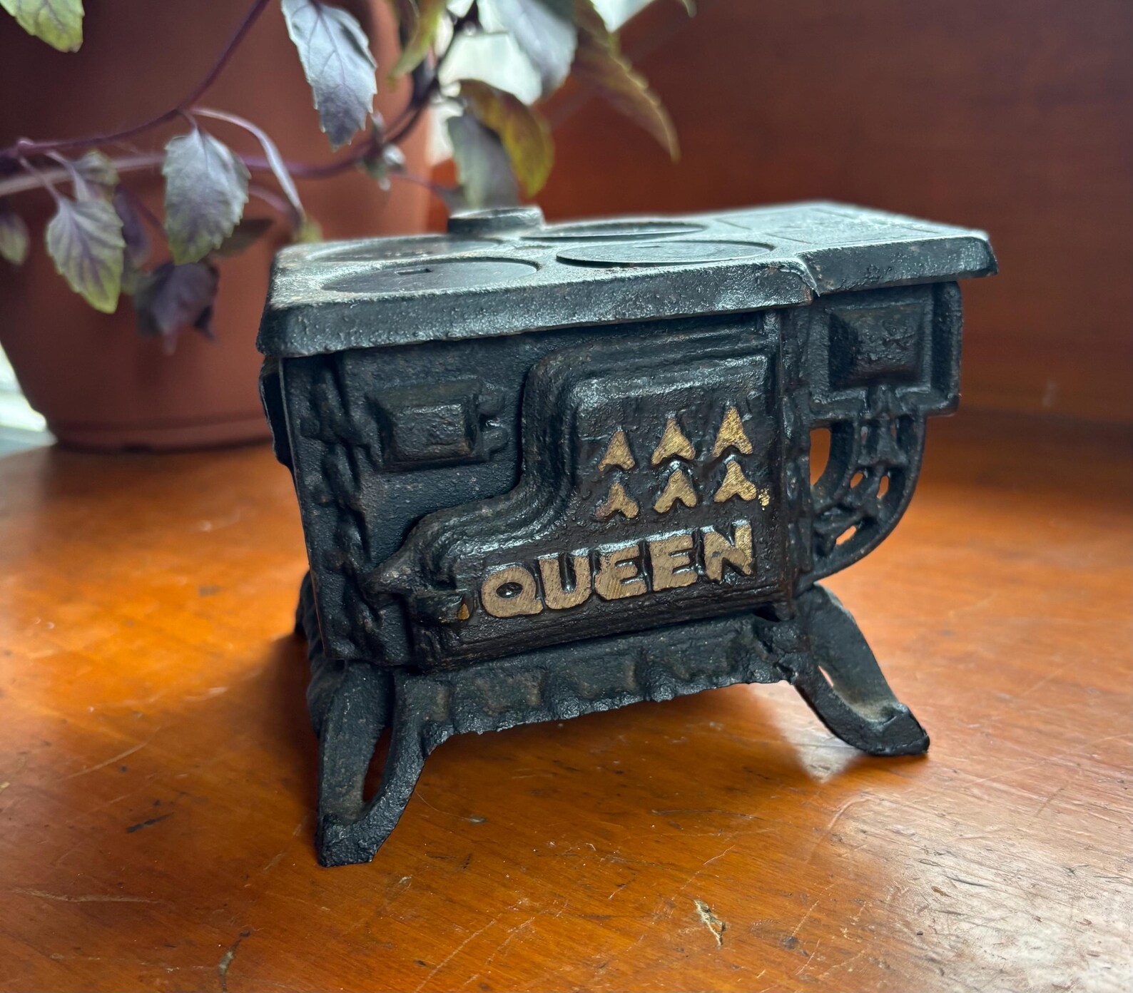 Cast Iron Queen Stove Miniature- Incomplete Vintage - Etsy