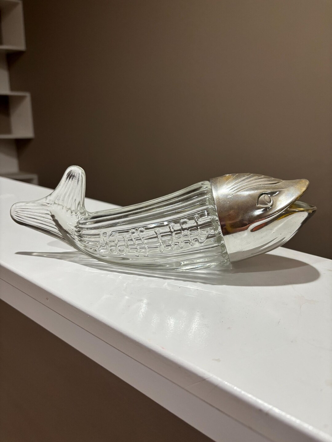 Vintage Nuss Wal Glas Fisch Nuss Spender - West Germany - Etsy.de
