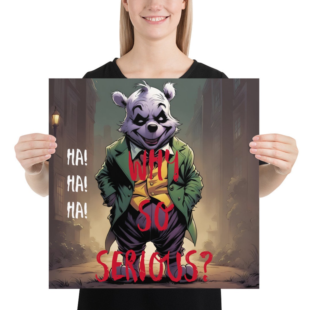 Why so Serious Poster - Etsy