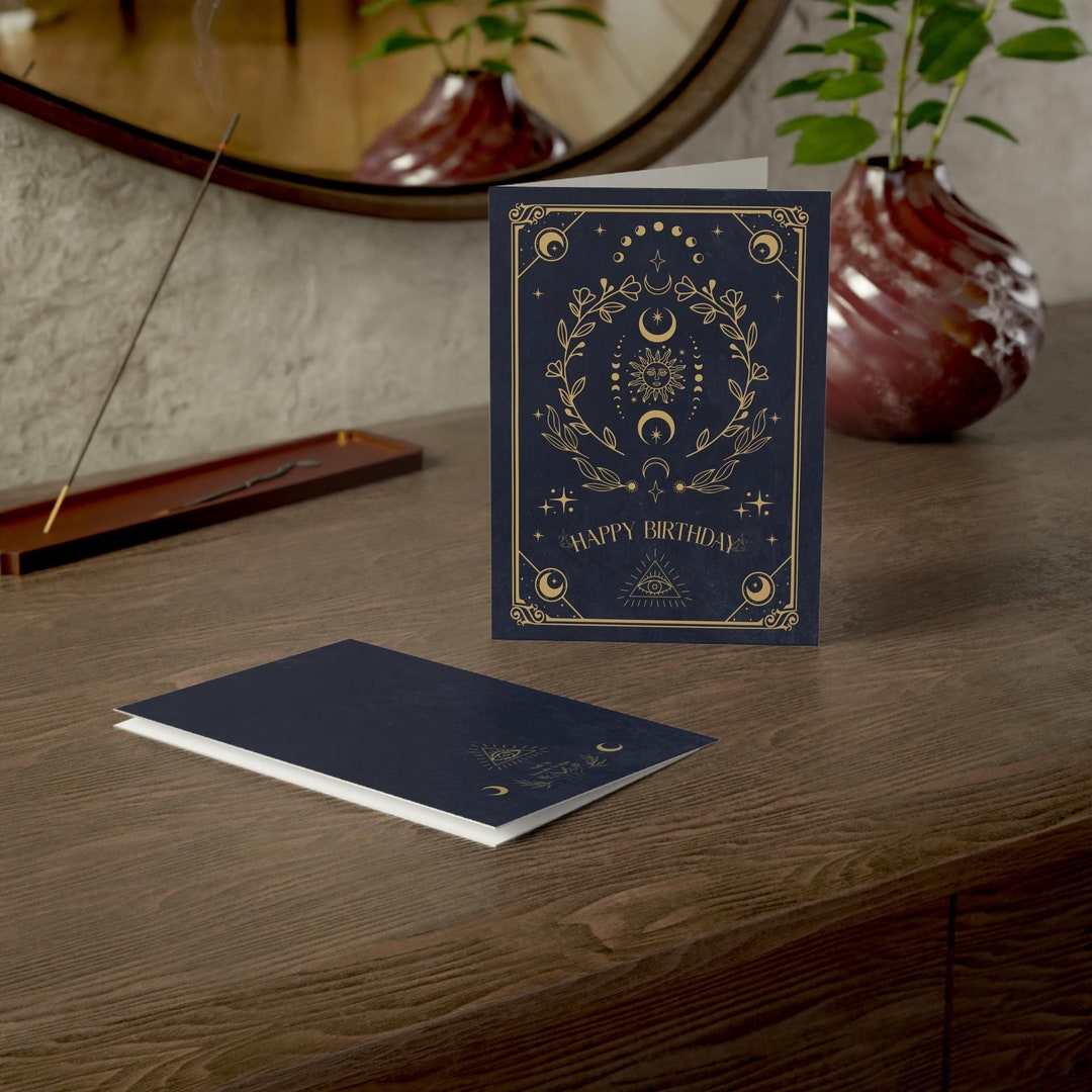 Celestial Birthday Card, Moon Child Greeting Card 5 X 7in, Big Bday ...