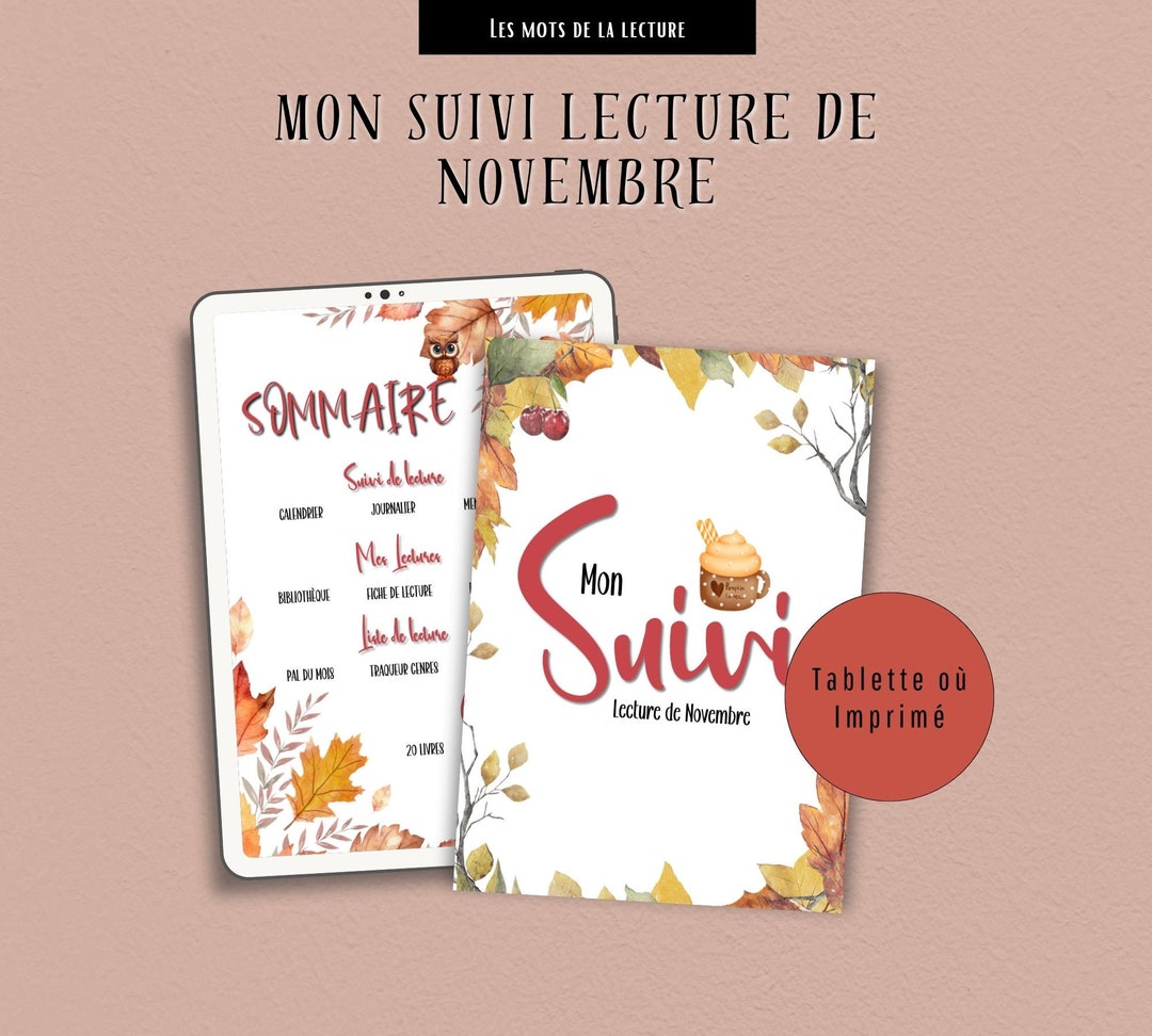 Reading Tracker November 2023 Journal My Reading Tracker - Etsy