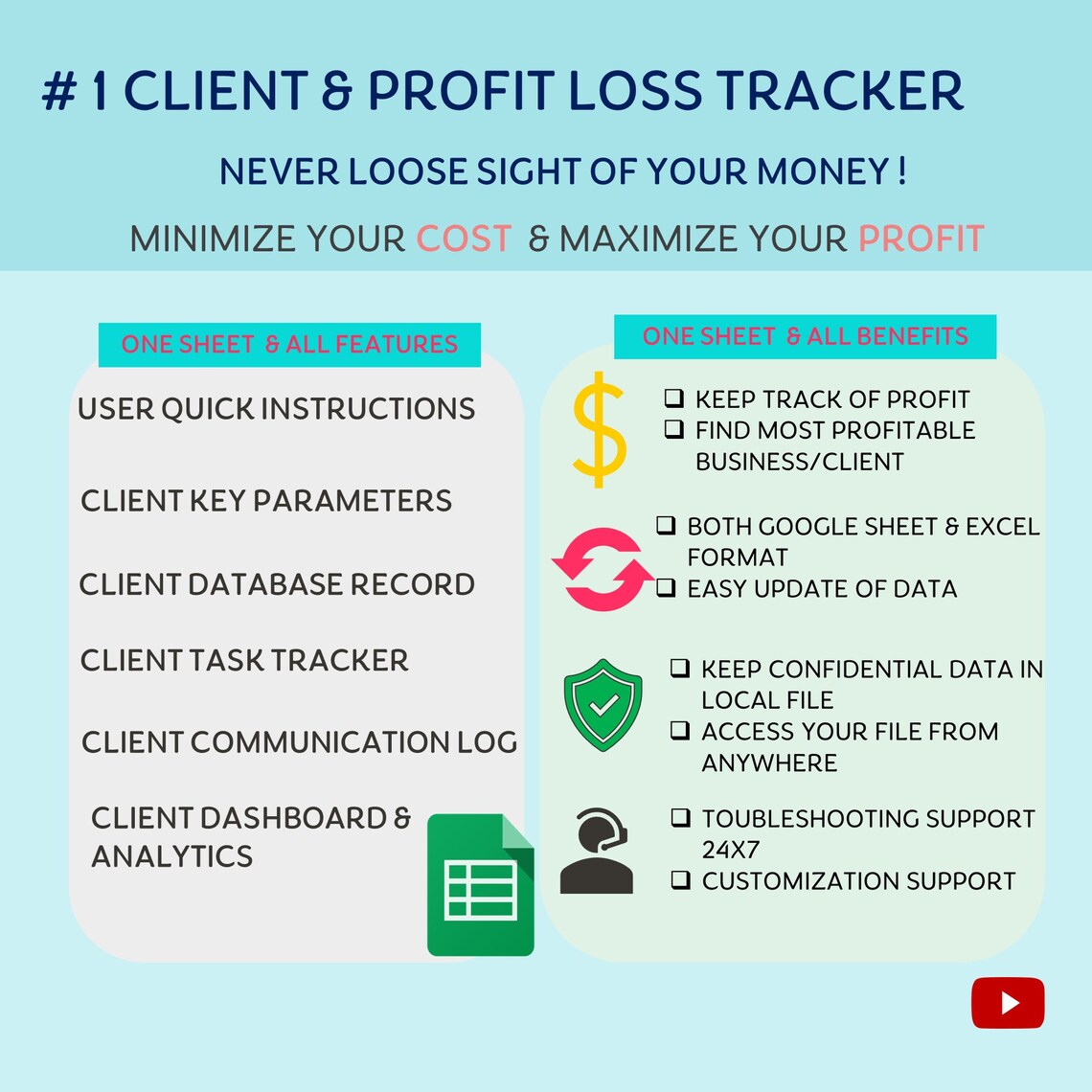 Client Tracker & Management for Small Businesses | CRM Tracker W/ Task ...