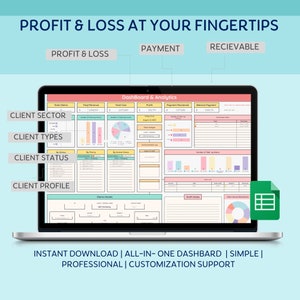 Client Tracker & Management for Small Businesses | CRM Tracker W/ Task ...