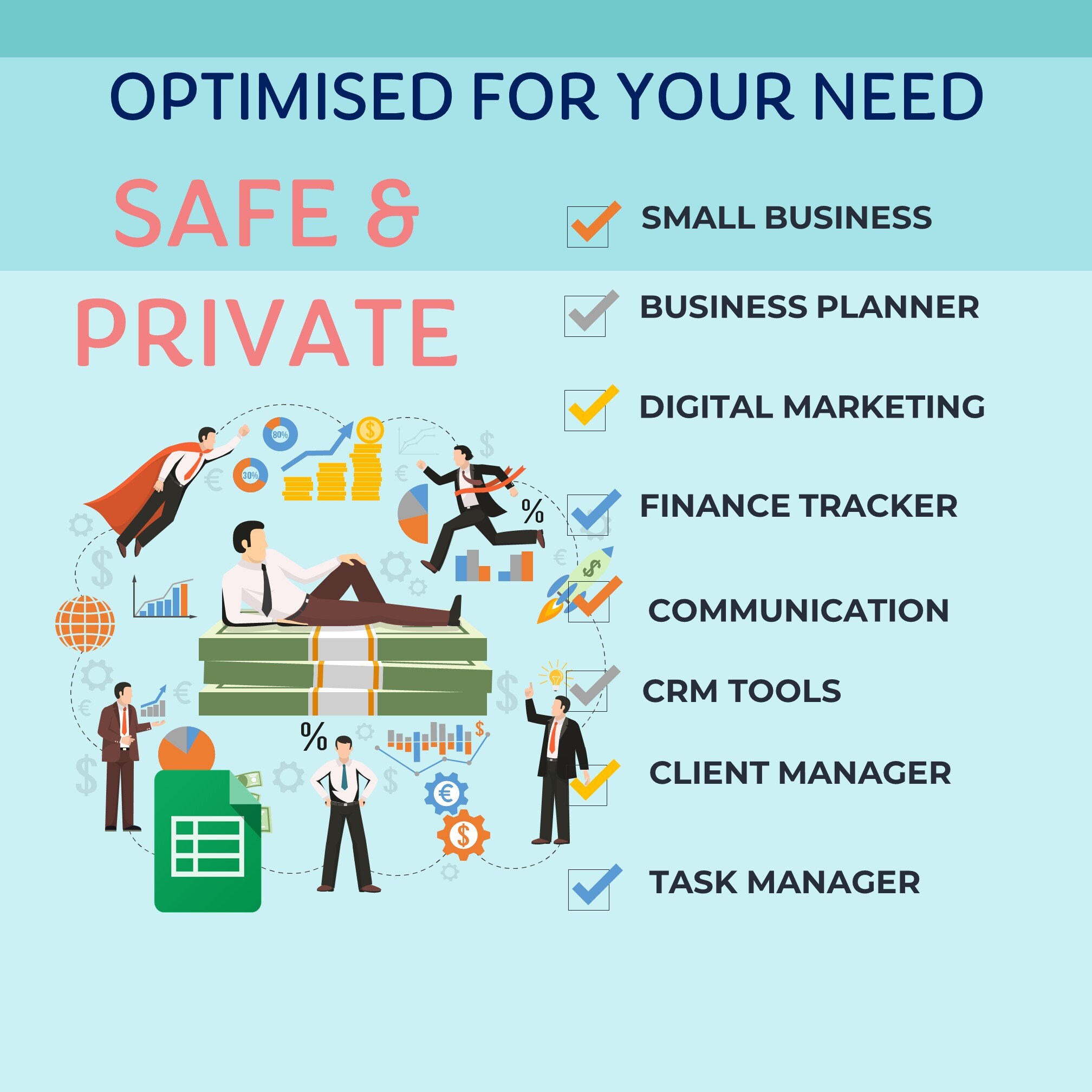 Client Tracker & Management for Small Businesses | CRM Tracker W/ Task ...