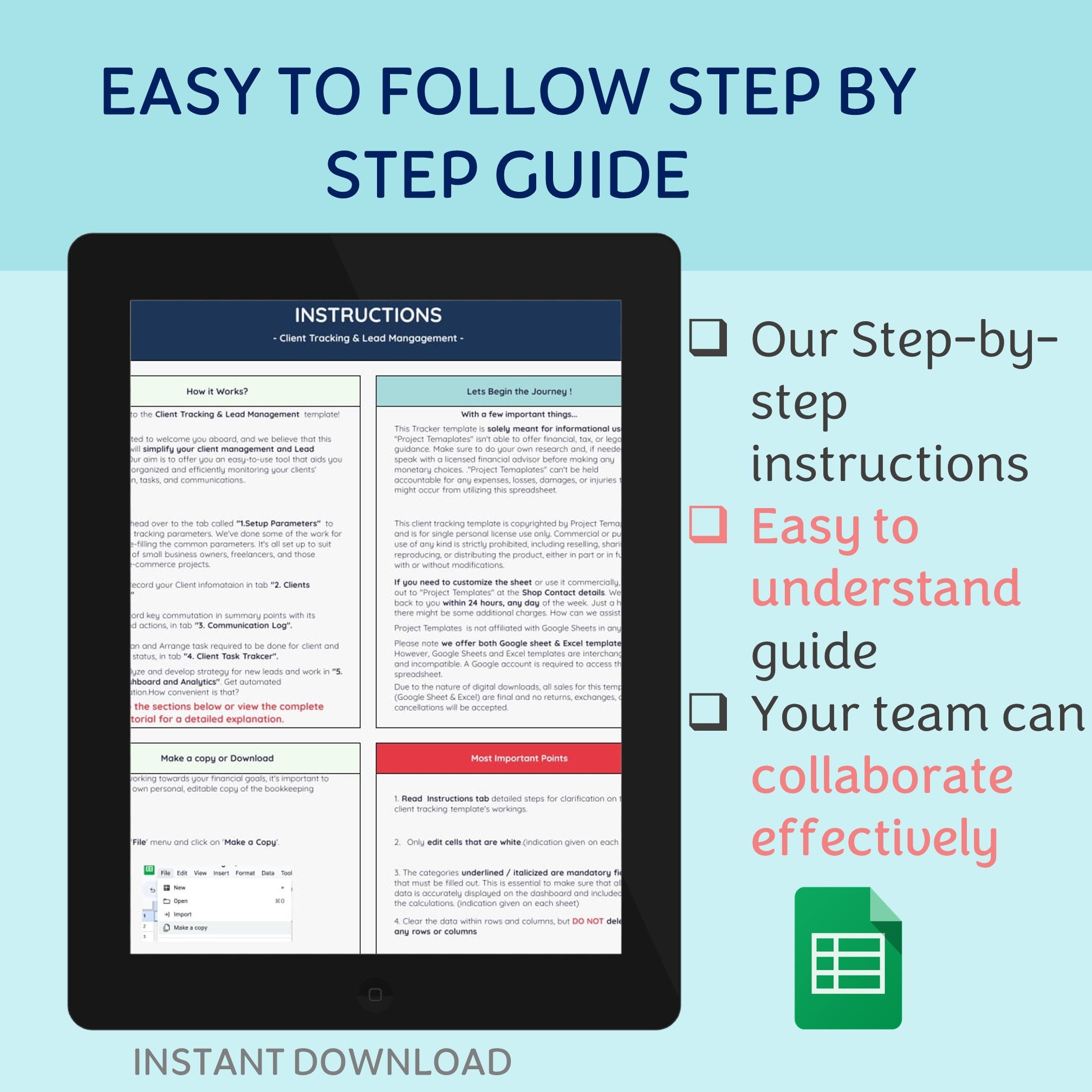 Client Tracker & Management for Small Businesses | CRM Tracker W/ Task ...