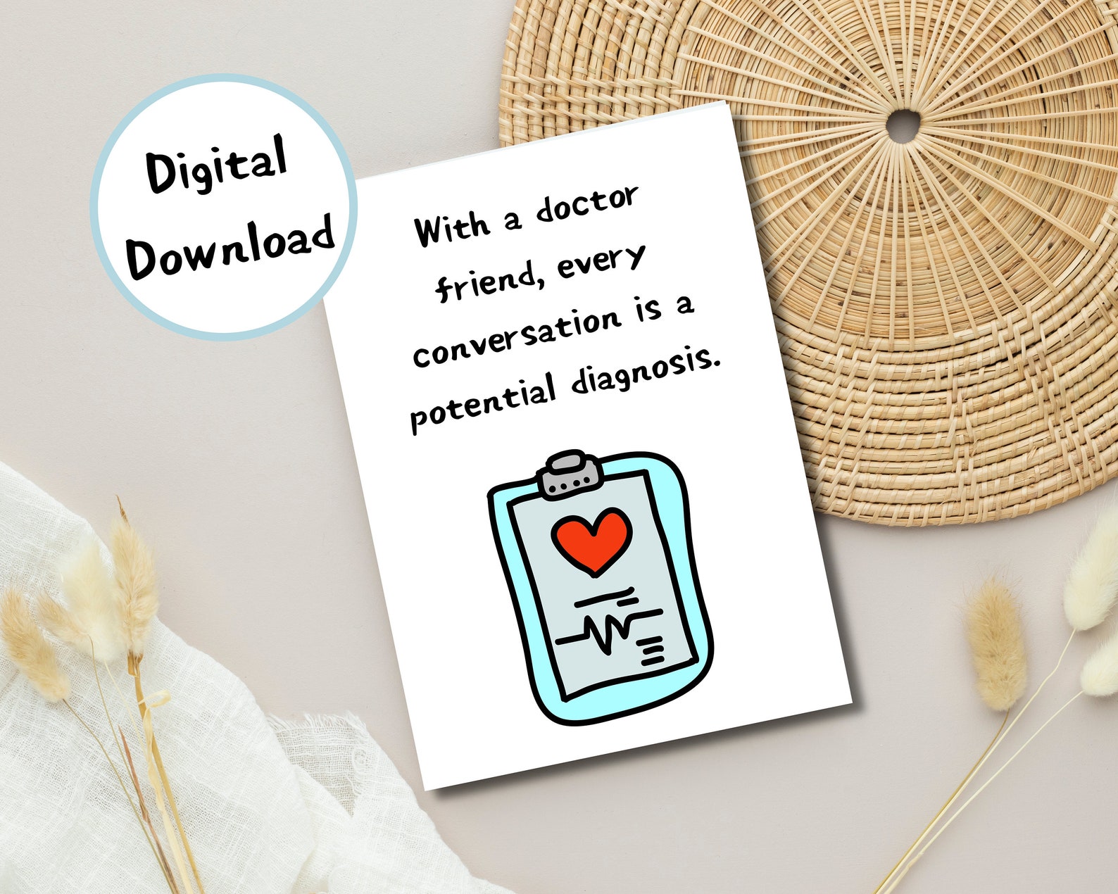 Medical School Graduation Gift / New Doctor Card / Doctor Graduation ...