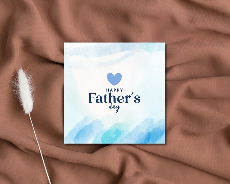 Fathers Day Card Happy Fathers Day Card Card for Dad Happy Digital ...