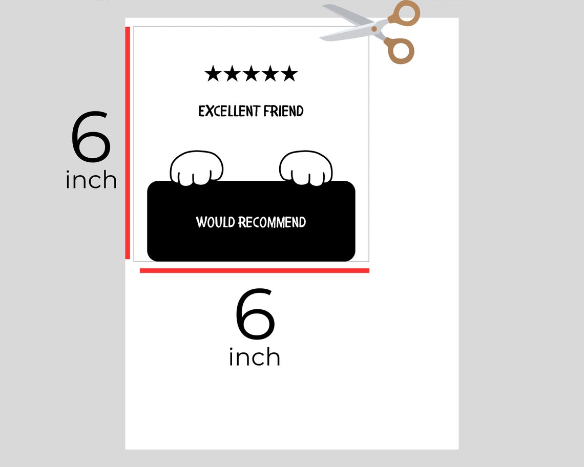 Funny Friend Card 5 Star Rating Card Card for Friend, Friend Birthday ...