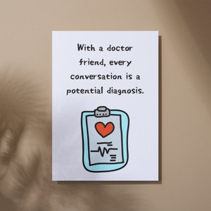Medical School Graduation Gift / New Doctor Card / Doctor Graduation ...