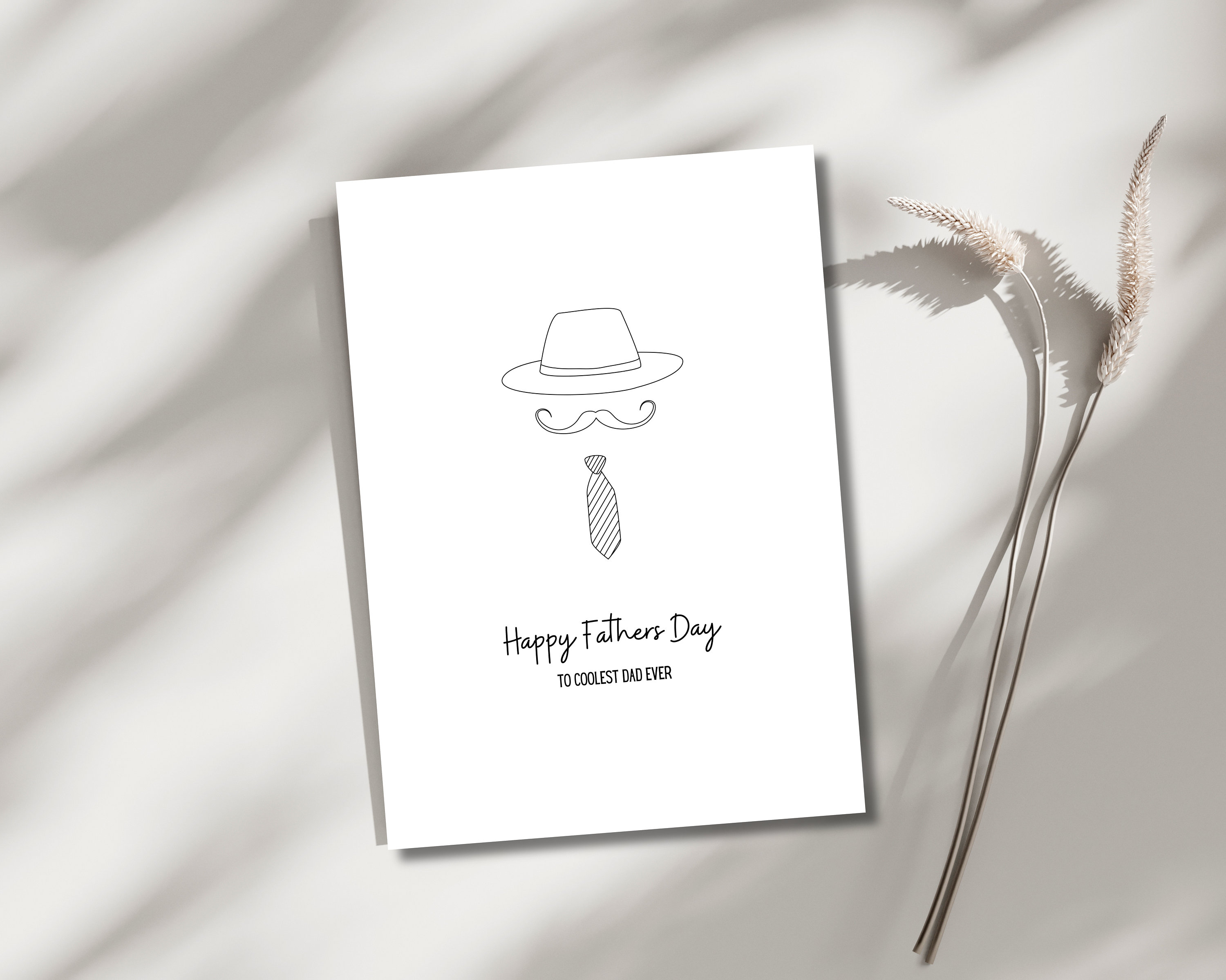 Fathers Day Card Happy Fathers Day Card Card for Dad Happy Digital ...