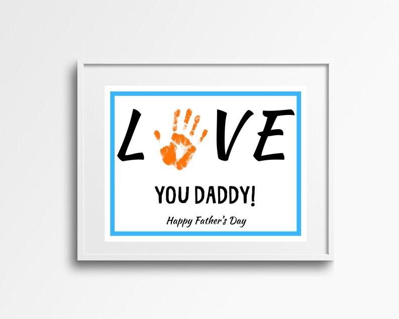 Father's Day Printable Fathers Day Handprint Art Fathers Day Art Bundle ...