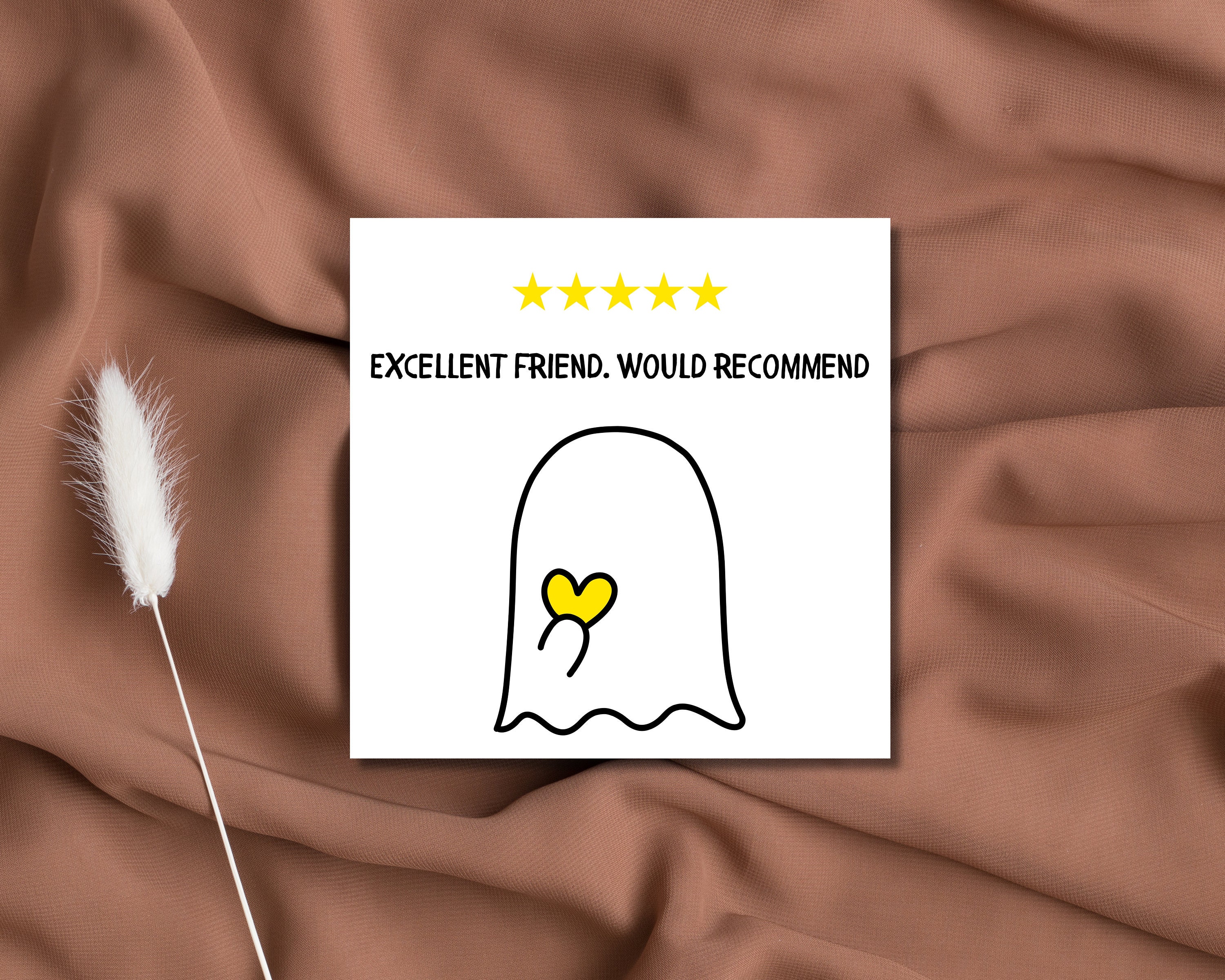 Funny Friend Card 5 Star Rating Card Card for Friend, Friend Birthday ...