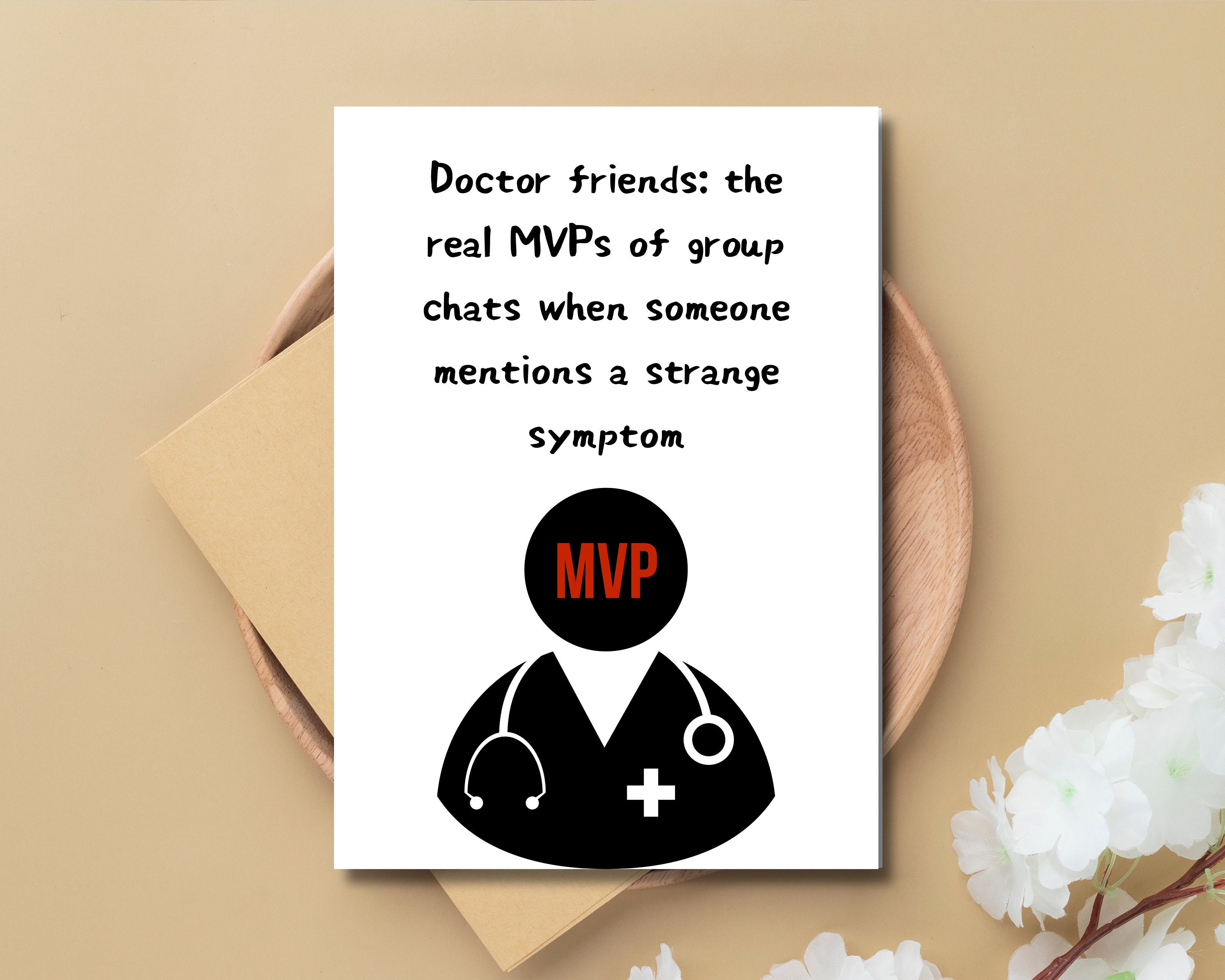 Medical School Graduation Gift / New Doctor Card / Doctor Graduation ...