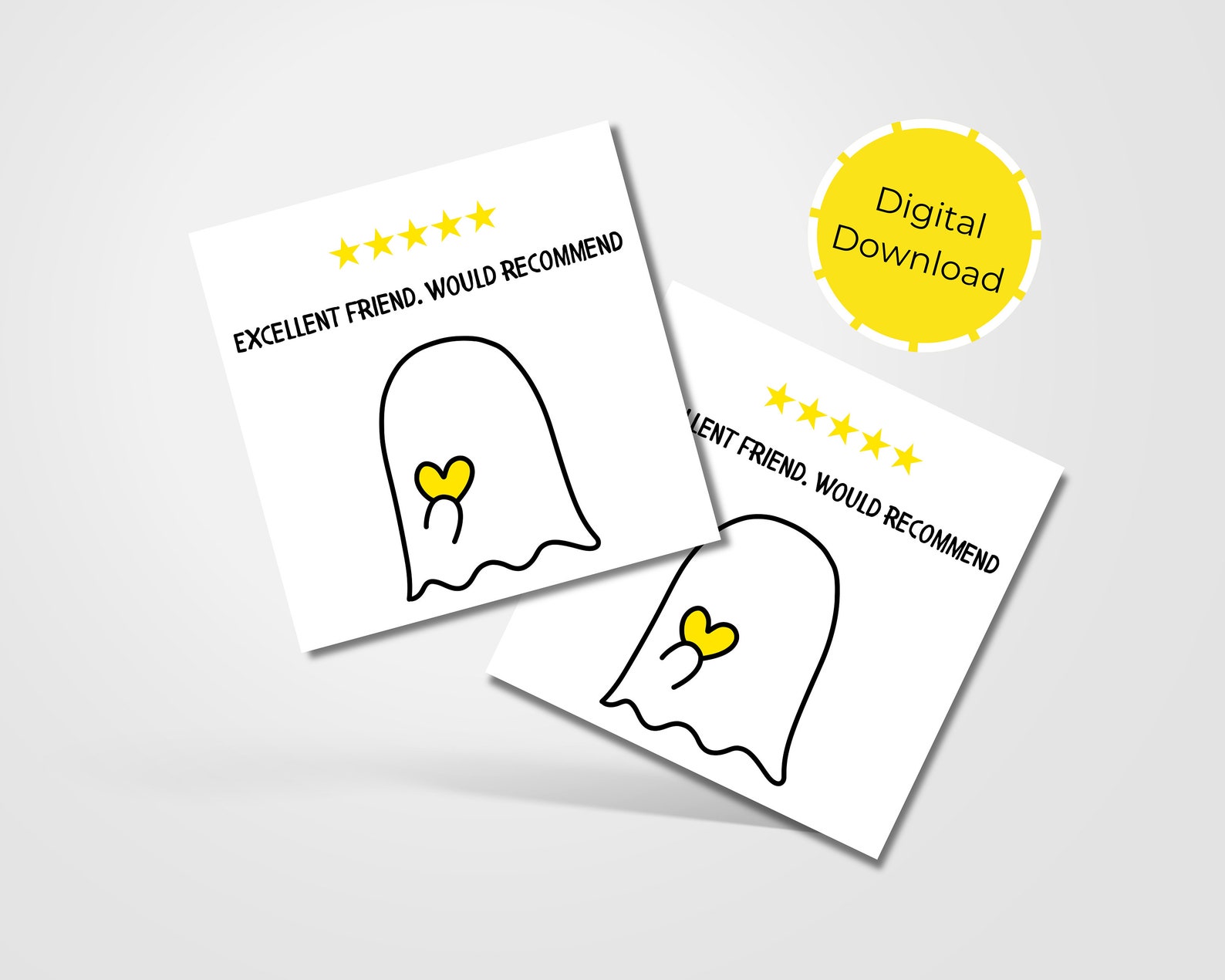 Funny Friend Card | 5 Star Rating Card | Card for Friend, Friend ...