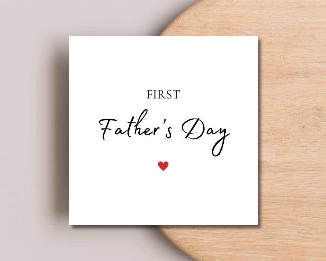 1st Fathers Day Card First Fathers Day Card Card for Dad Happy First ...